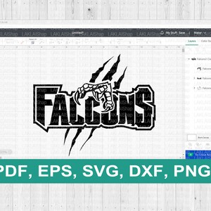 Falcons Claws Team Svg, Falcons Logo, Falcon Svg , School Spirit Svg ...