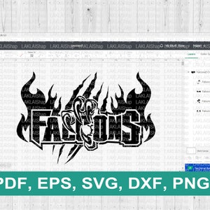 Flame Falcons Claws Svg, Falcon Svg, Falcons Claws Svg, Falcons Logo ...