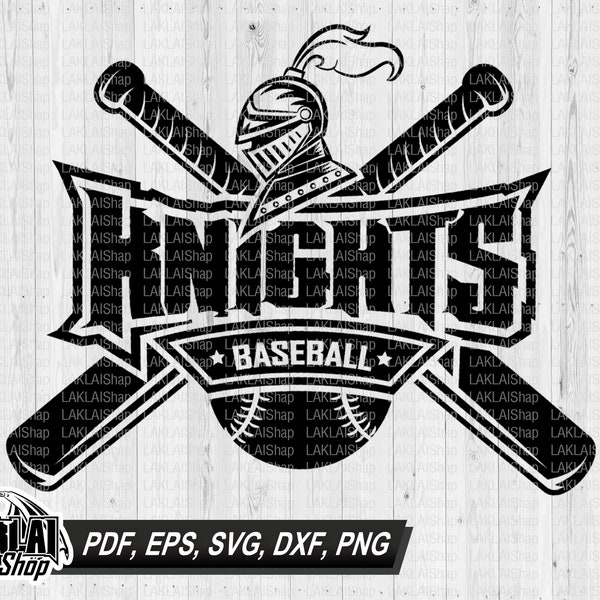 Knights Baseball Svg - Etsy