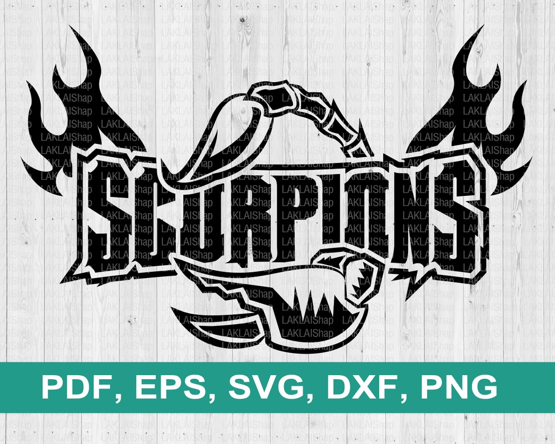 Scopions Flame Svg, Scorpions Mascot Svg, Scorpions Svg, School Spirit ...