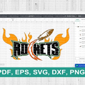 Rockets Flame Svg, Rockets Team Svg, Rockets Mascot Svg, Rockets Png ...