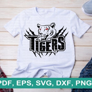Tigers Mascot Svg Tiger Svg Tigers School Spirit Svg Tigers - Etsy