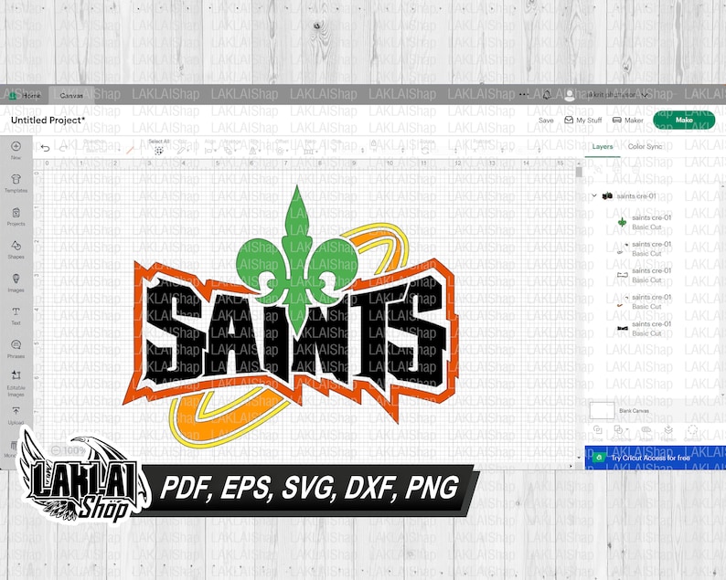 Saints Mascot SVG, School Spirit Design (digital Download) - Etsy