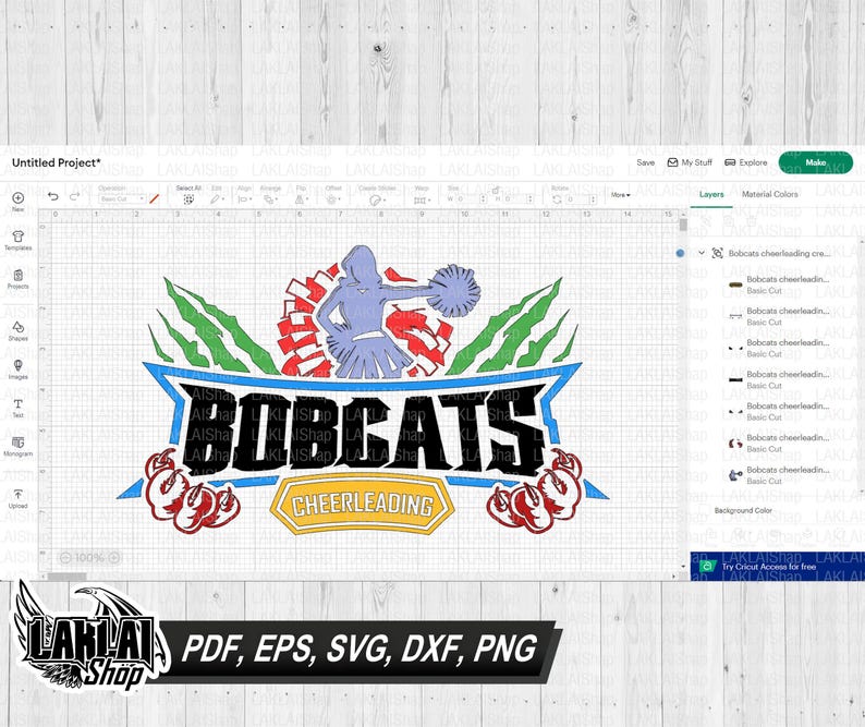 Bobcats Cheerleading SVG, Bobcats Mascot, School Spirit (digital File ...