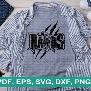 Hawks Claws Team Svg, Hawks Svg , Hawks School Spirit Svg, Hawks Mascot ...