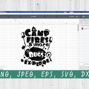Camp Fires S'mores Bugs Explore Svg, Bugs Svg, Camping Kids Svg, Camp ...