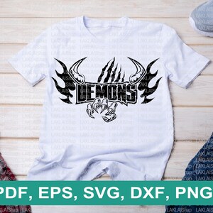Demons Svg, Demons School, Demons Spirit Svg, Demons Shirt Svg, Demons ...