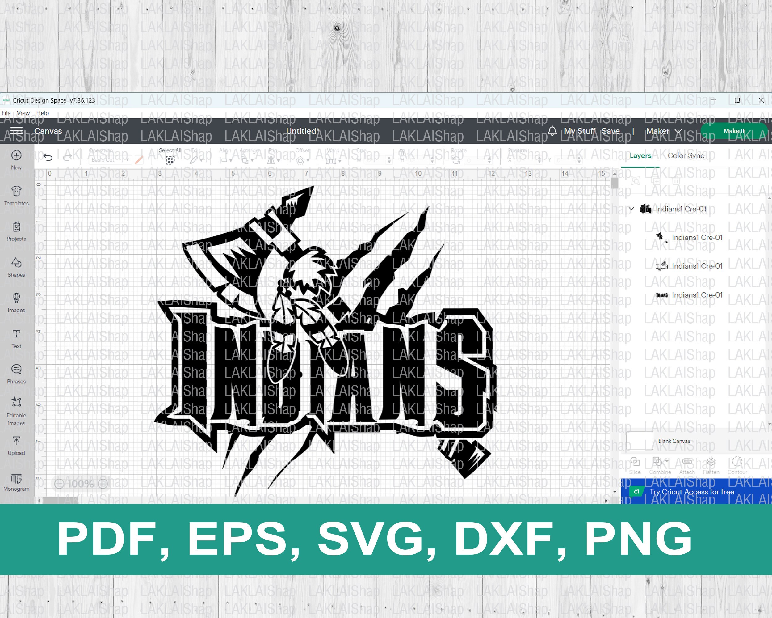 Indians Mascot Svg, Team Axe Logo (png, Dxf, Pdf, Eps - Digital File ...