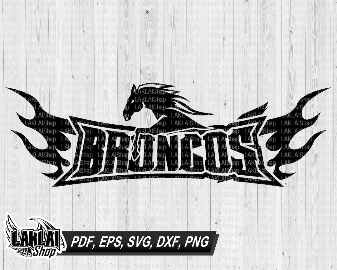 Broncos Svg, Broncos Mascot Svg, Broncos Spirit Svg, Broncos Sport ...