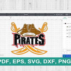 Pirates Svg, Pirates Mascot, Pirates Team Svg ,cricut Files, Digital ...