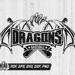 Dragons Baseball Svg, Dragons Svg, Dragons Spirit Svg, Dragons Mascot ...