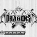 Dragons Baseball Svg, Dragons Svg, Dragons Spirit Svg, Dragons Mascot ...