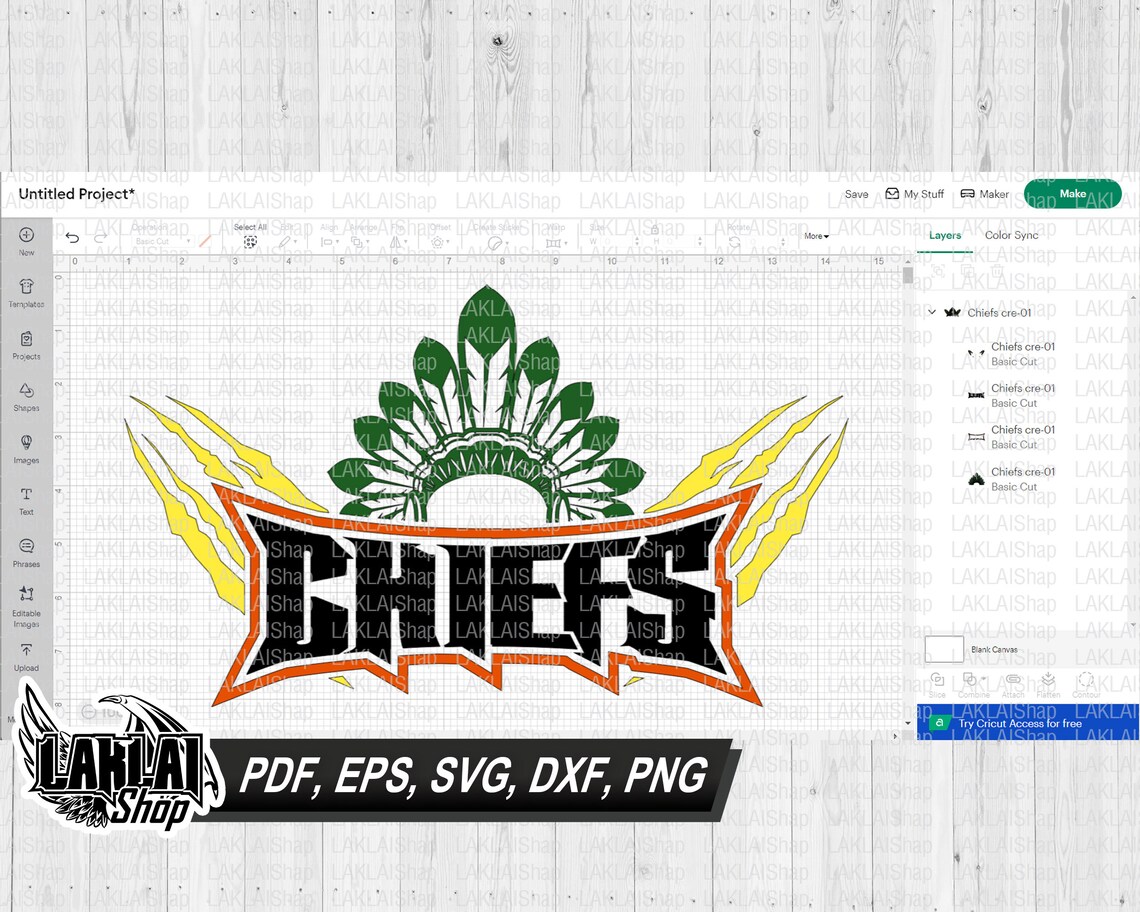 Chiefs Svg, Team Mascot Svg, Chiefs Mascot Svg, School Spirit, Sports ...