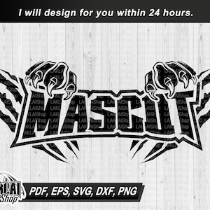 Your Mascot Claws Svg, Personalized Svg, School Svg, Your Team Svg ...