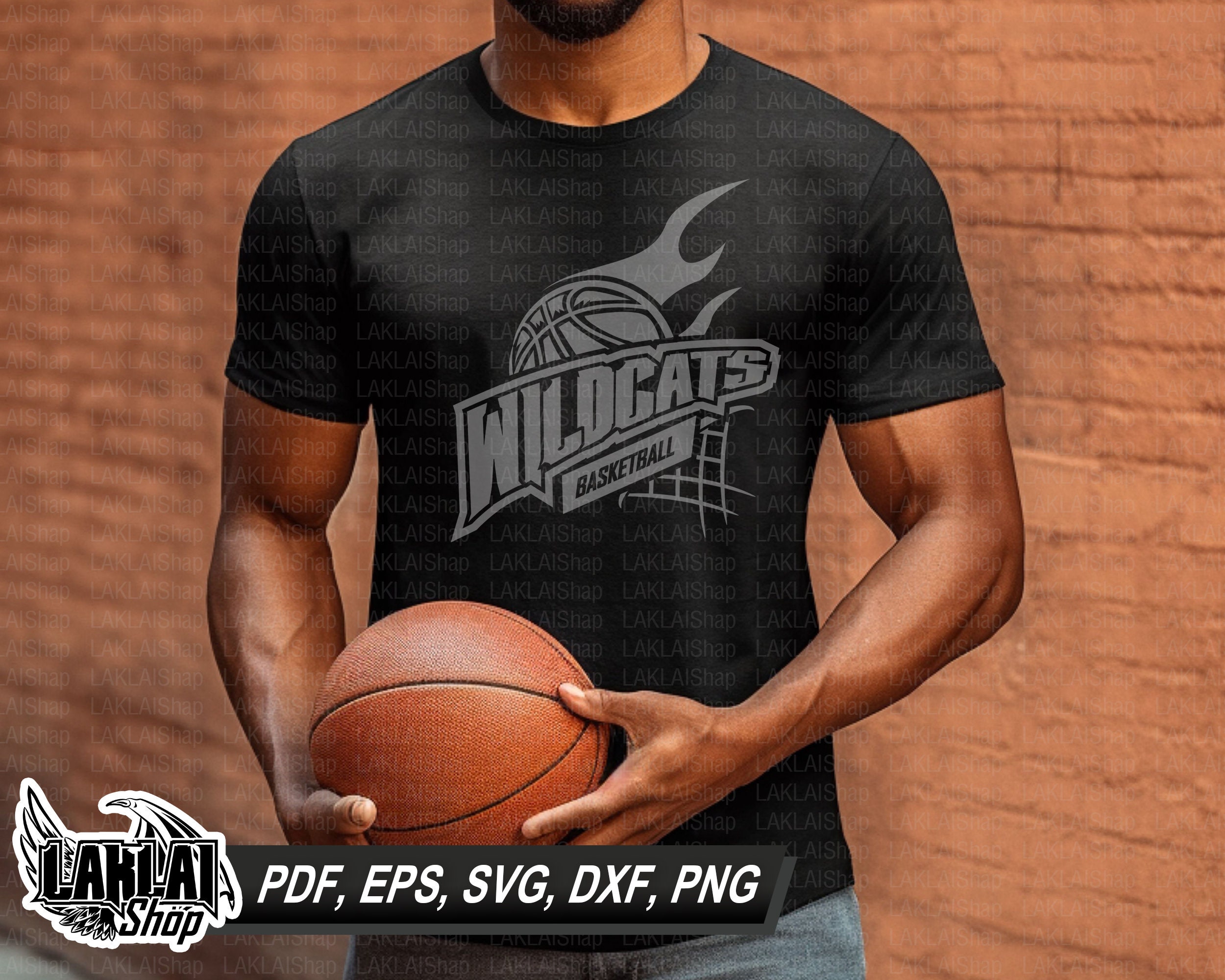 Wildcats Basketball Team SVG, School Spirit Graphic (digital File ...