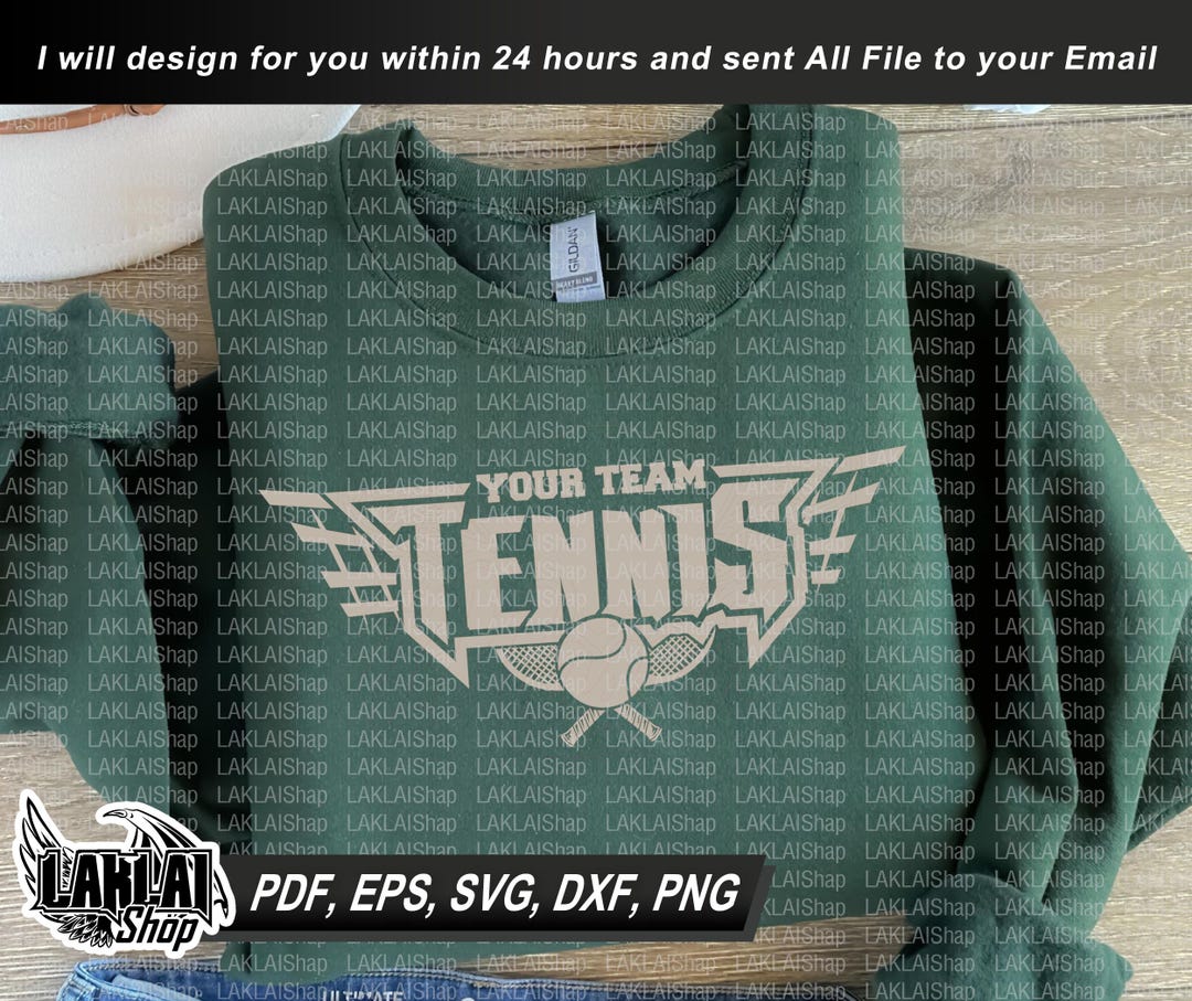 Your Team Mascot Tennis Svg, Personalized Team, Tennis Shirt Svg ...