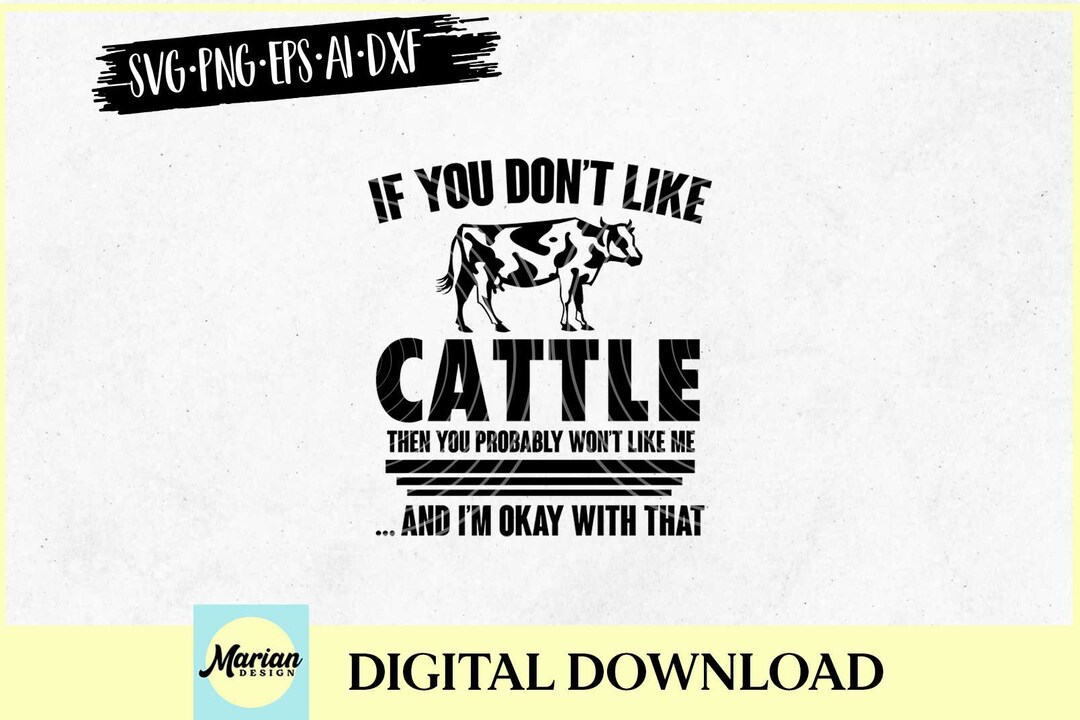Cattle Lover SVG: Farm Girl Design (digital Download) - Etsy