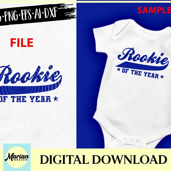 Rookie of the Year Stencil - Etsy