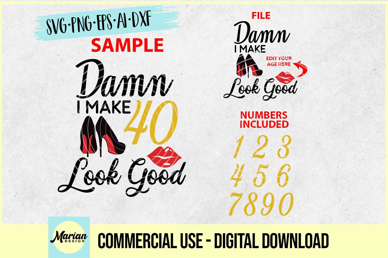 png funny birthday svg forty years old svg damn i make 40 look good svg ...