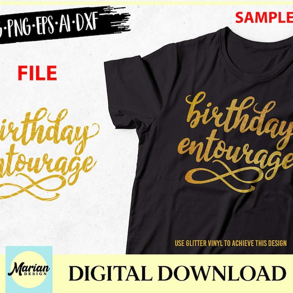 Birthday Entourage - Etsy