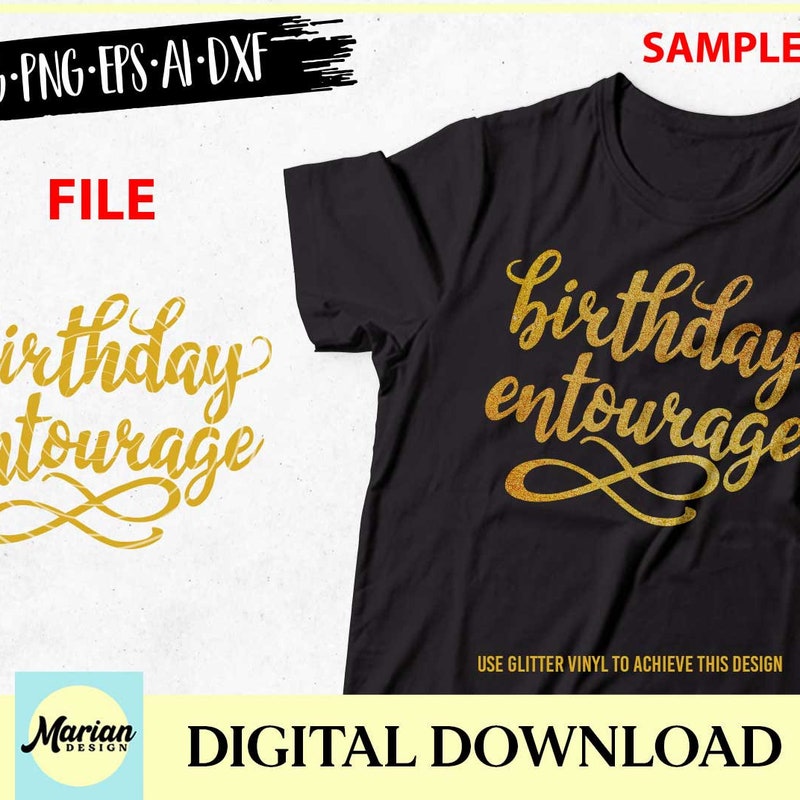 Birthday Entourage - Etsy