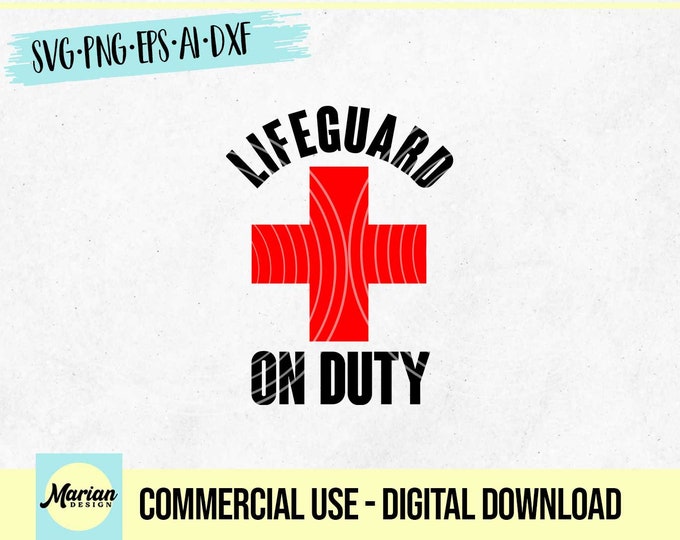 Lifeguard on Duty Svg, Lifeguard Svg - Etsy