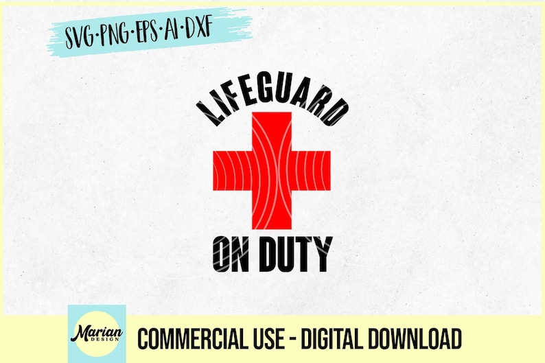 Lifeguard on Duty Svg, Lifeguard Svg - Etsy