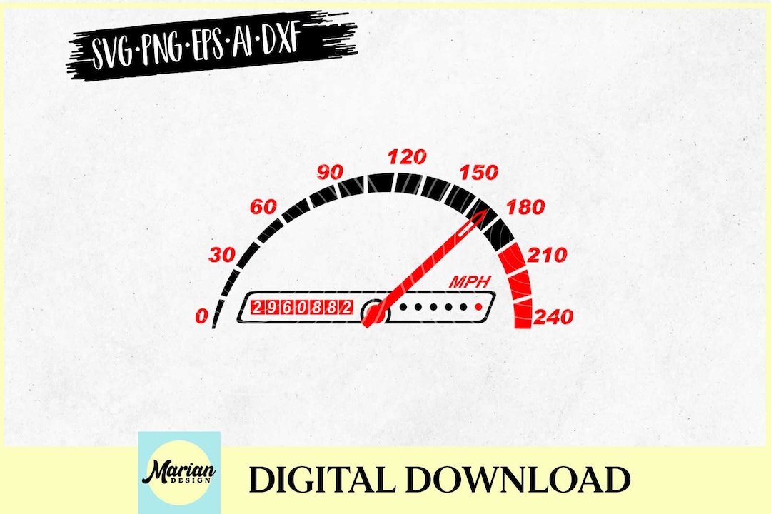 Car Gauge Svg, Car Speedometer Svg, Speed Car Meter Svg, Car Dashboard ...