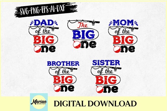 The Big One Bundle SVG the big one svg dad of the big one | Etsy