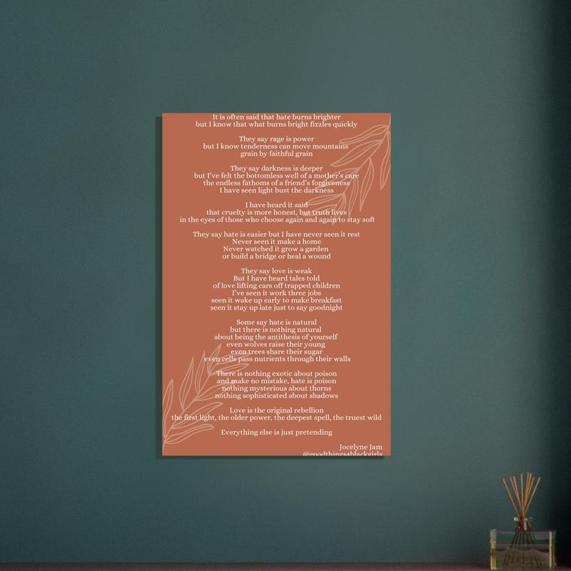 Original Poem on Art - Etsy
