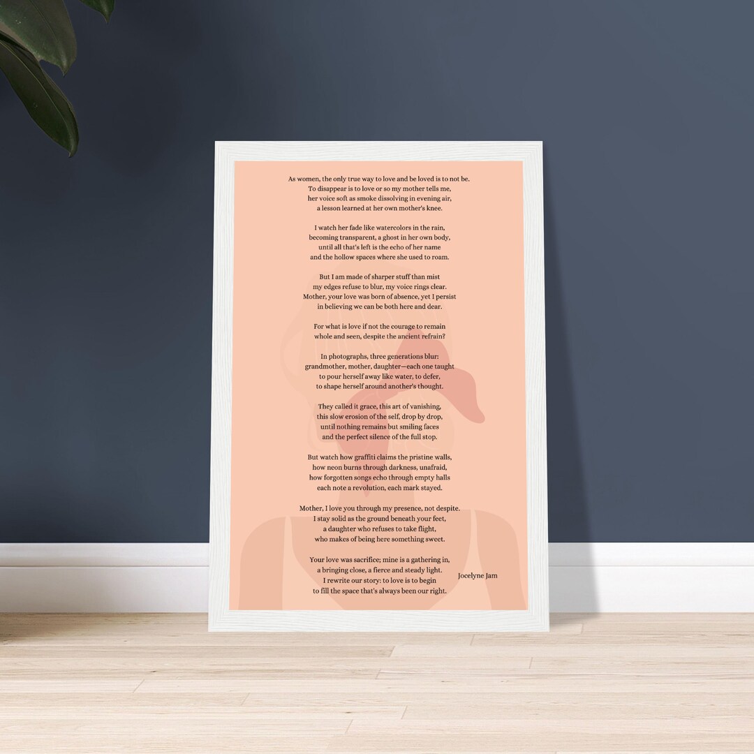 Poetry for Mom Print: Typography Wall Art (digital Download) - Etsy