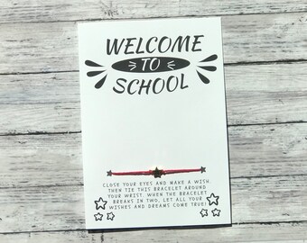 RUSHED Personalized Back to School Student Gift Wish Bracelets Bulk ...