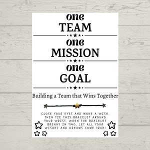 One Team One Mission One Goal, Building a Team That Wins Together Wish ...