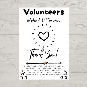 Volunteer Gift, Volunteer Thank You, Volunteer Appreciation, Thank You ...
