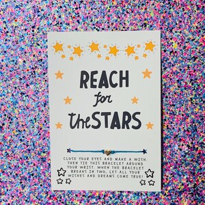 REACH for the STARS, Wish Bracelet, Inspiration, Back to School, End of ...