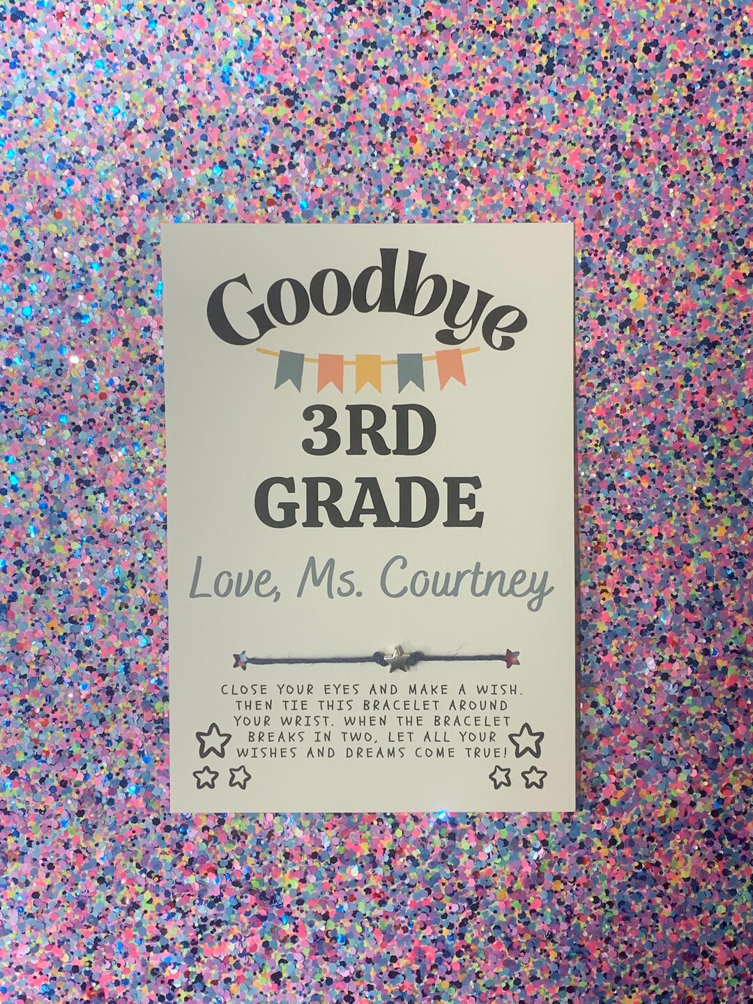 End of School Year STUDENT Gift, Gift From Teacher, Goodbye (fill-in ...