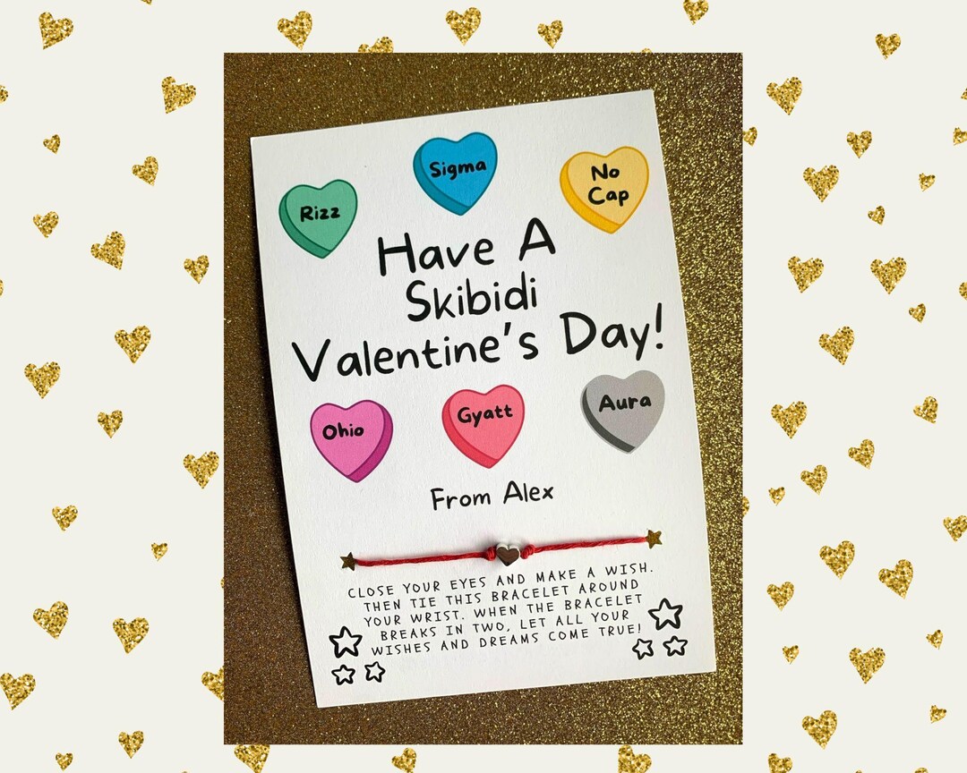 Skibidi Valentine's Day, Skibidi Valentine, Skibidi Wish Bracelet ...