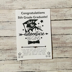 5th Grade and so the Adventure Begins, 5th Grade Graduate 2024 Wish ...