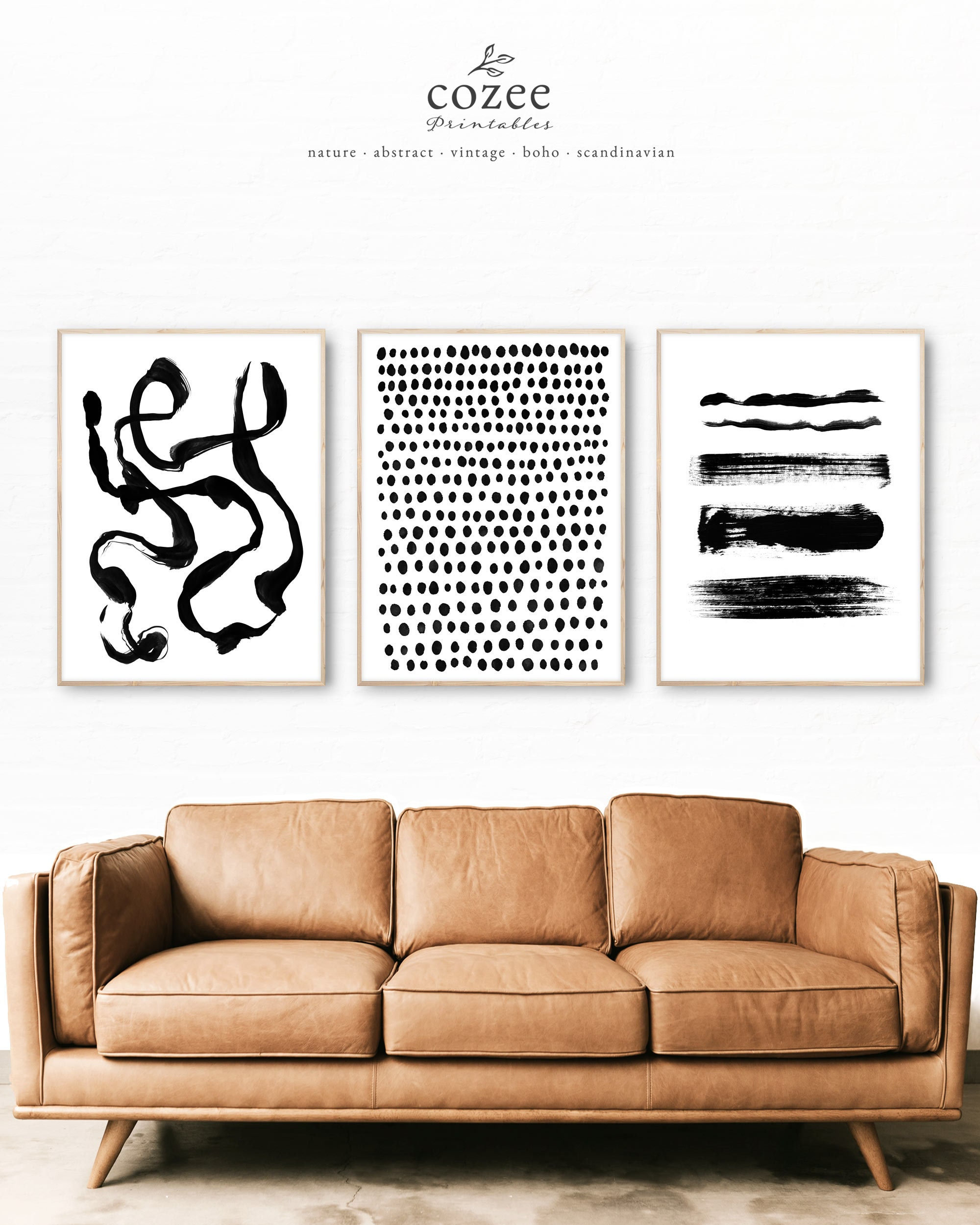 Moderne abstrakte Kunst Set, druckbare Wanddekor Drucke, Kunstdrucke, abstrakte Malerei Kunst ...