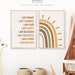 Positive Kid Affirmations Rainbow Wall Art, Printable Boho Earthy ...