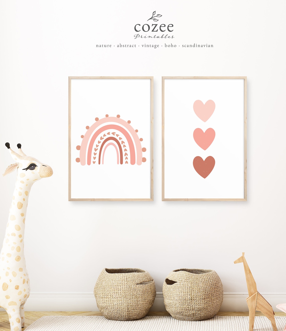 You Are so Loved Nursery Wall Art, Printable Nursery Wall Art, Rainbow ...