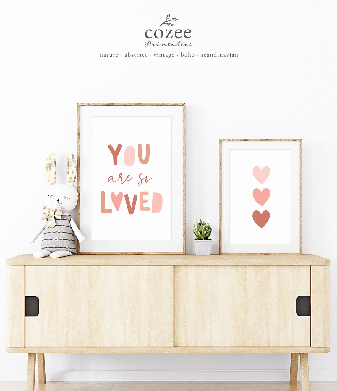 You Are so Loved Nursery Wall Art, Printable Nursery Wall Art, Rainbow ...