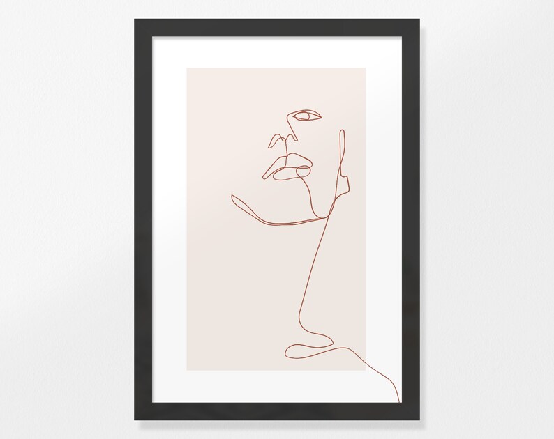 Line Art Print, Abstract Drawing Print, Abstract Line Art, Printable ...