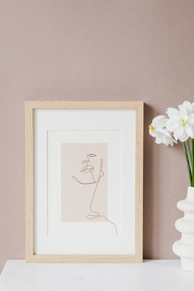 Line Art Print, Abstract Drawing Print, Abstract Line Art, Printable ...