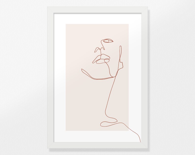 Line Art Print, Abstract Drawing Print, Abstract Line Art, Printable ...