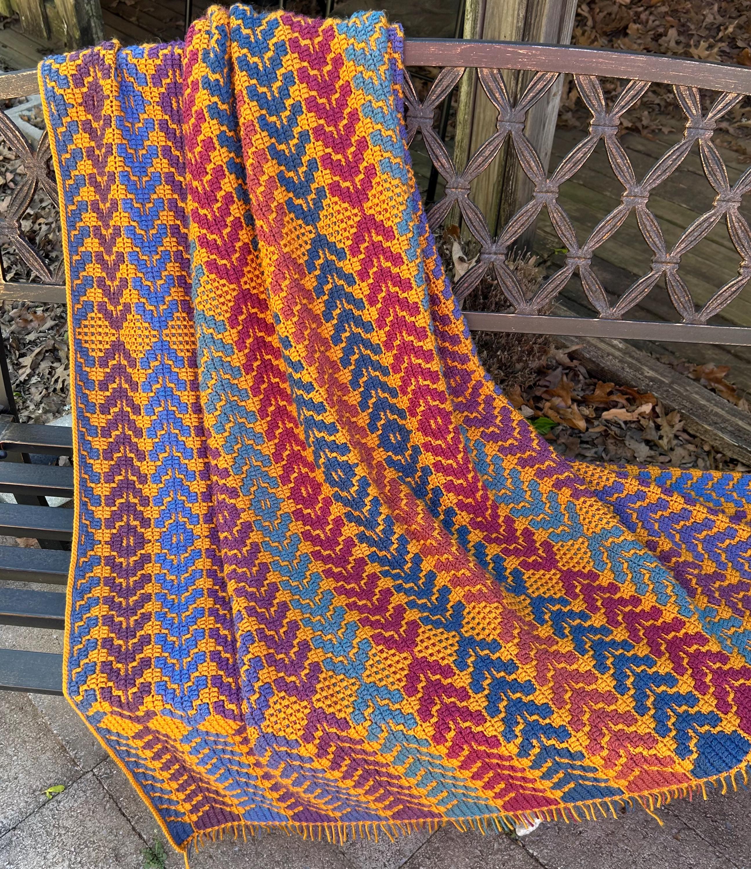 Desert Wind Mosaic Overlay Crochet Pattern - Etsy