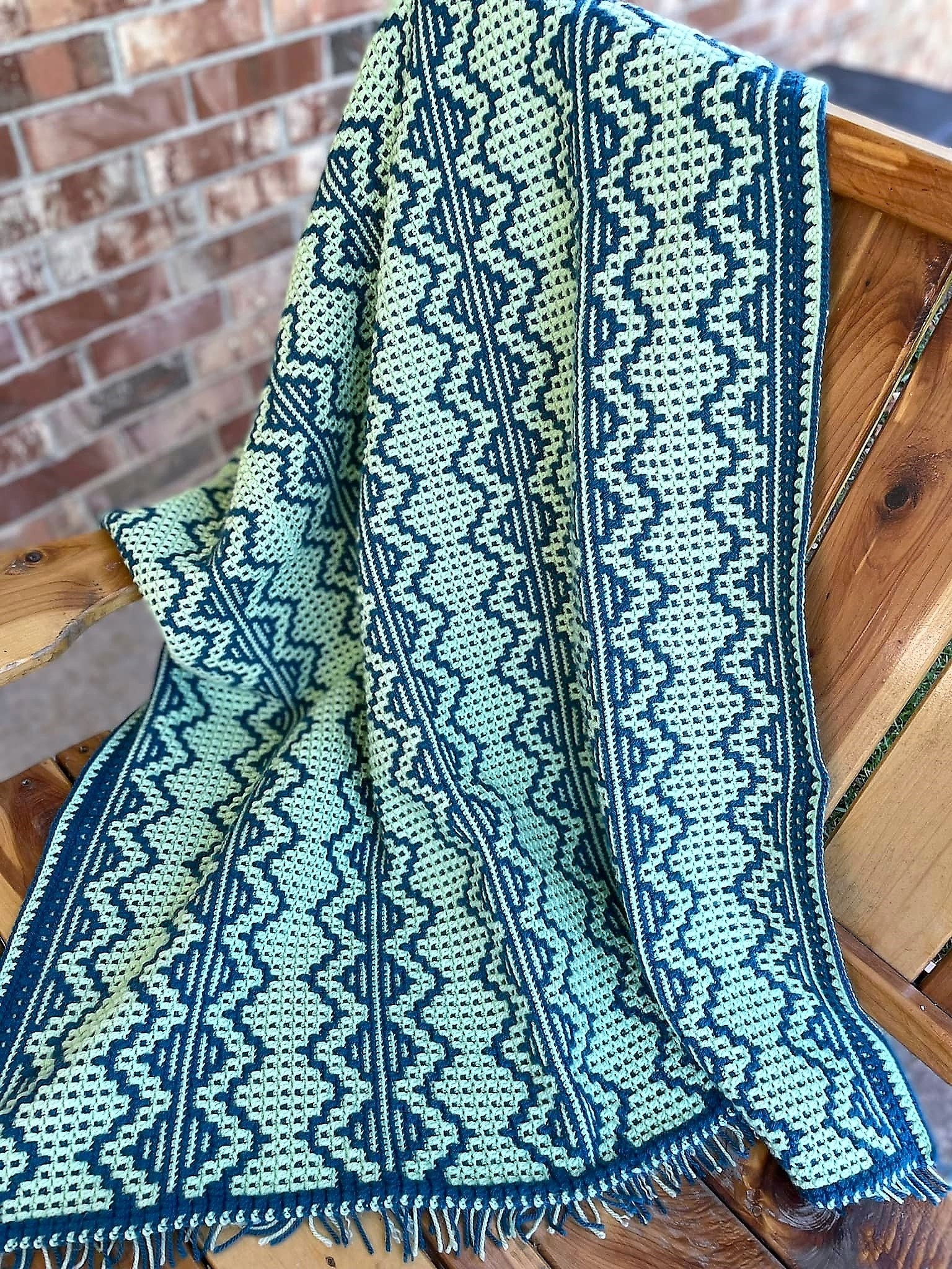 WAFFLE STRAND Mosaic Overlay Crochet Pattern - Etsy