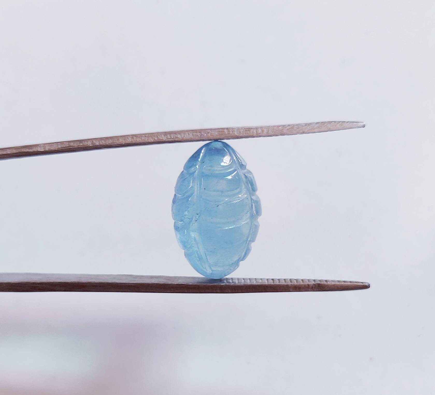 Natural Aquamarine carved Gemstone Aquamarine Crystal | Etsy