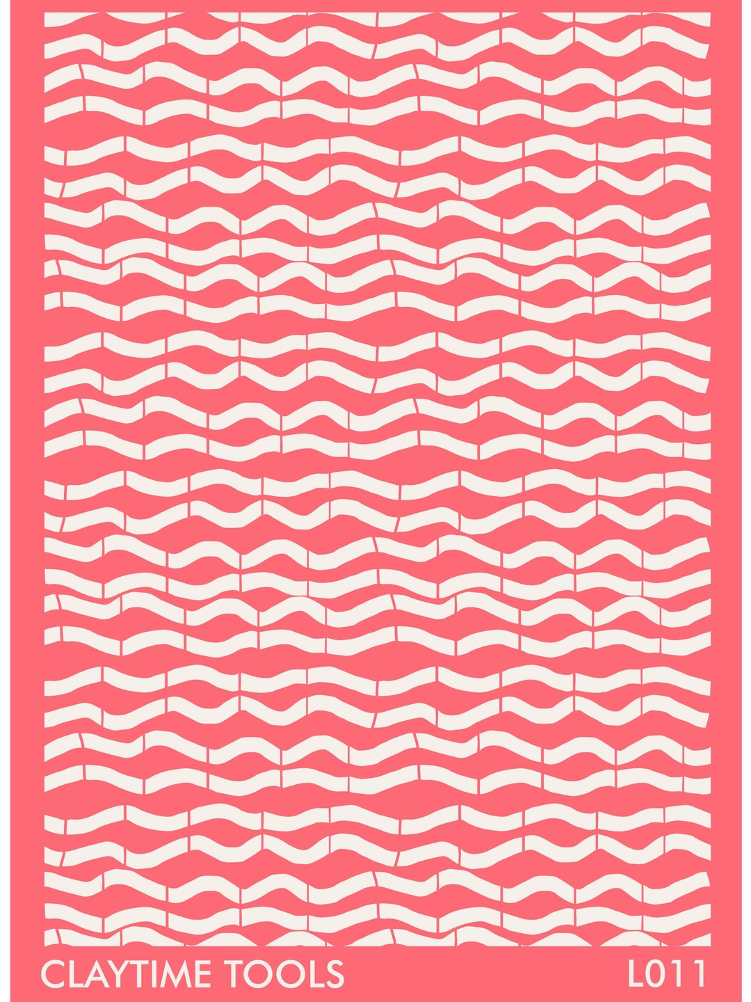 Wiggle Lines Silkscreen for Clay Polymer Clay Silkscreen - Etsy