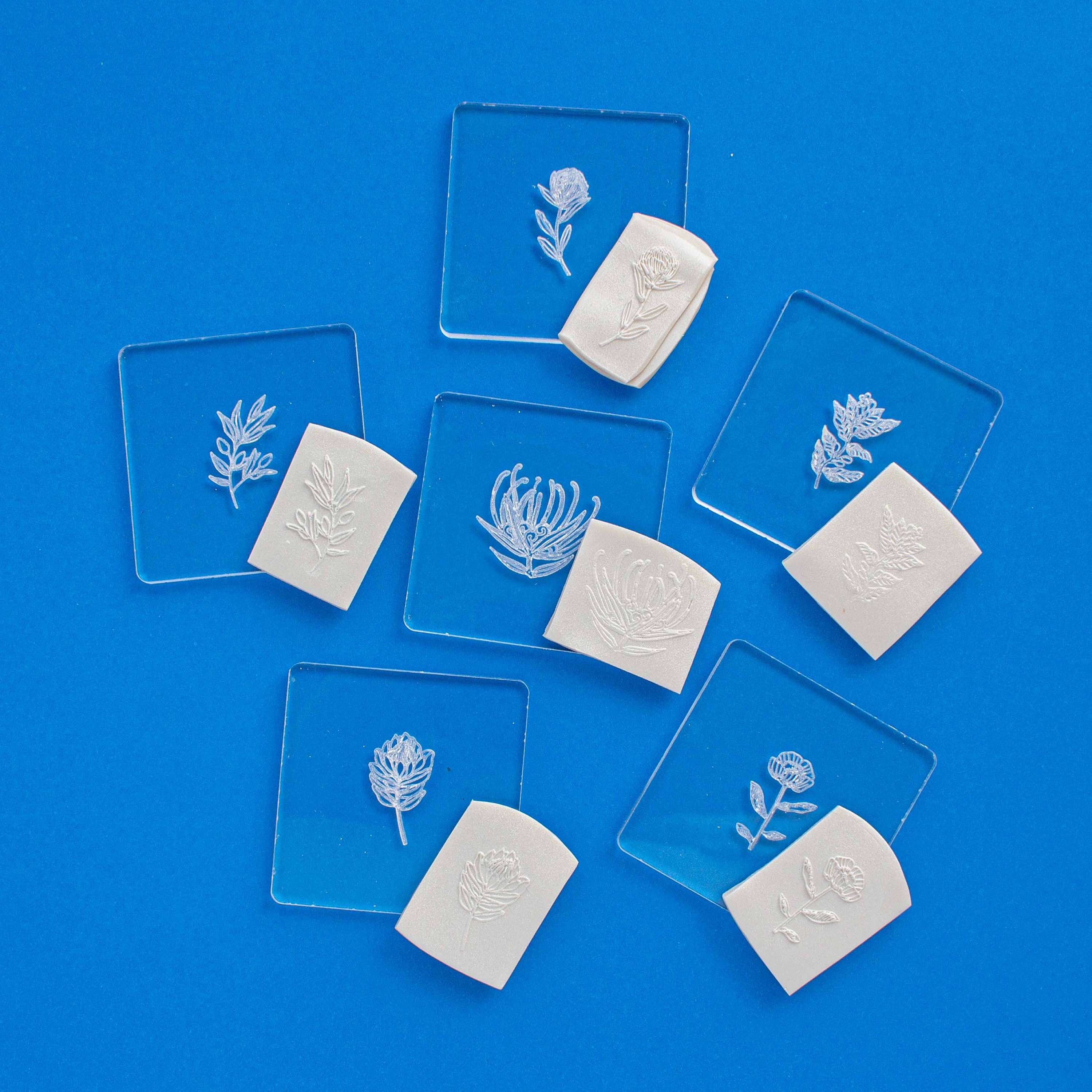 Craft Supplies & Tools Tools Violet Flower Polymer Clay Embosser ...